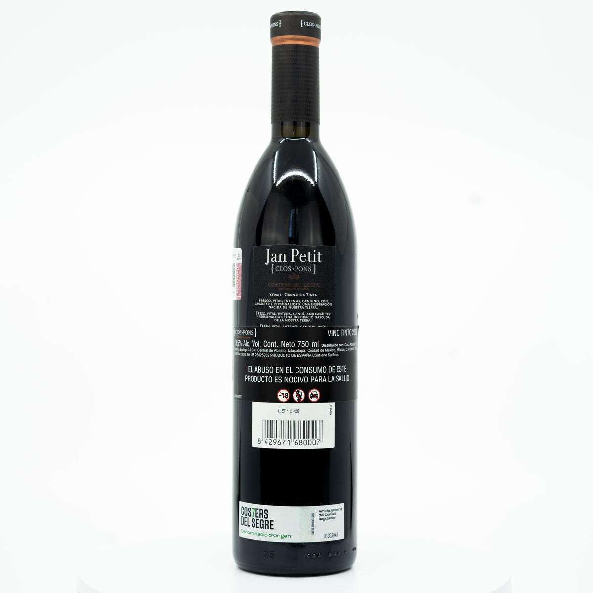 Vino tinto Jan Petit 2020 750ml
